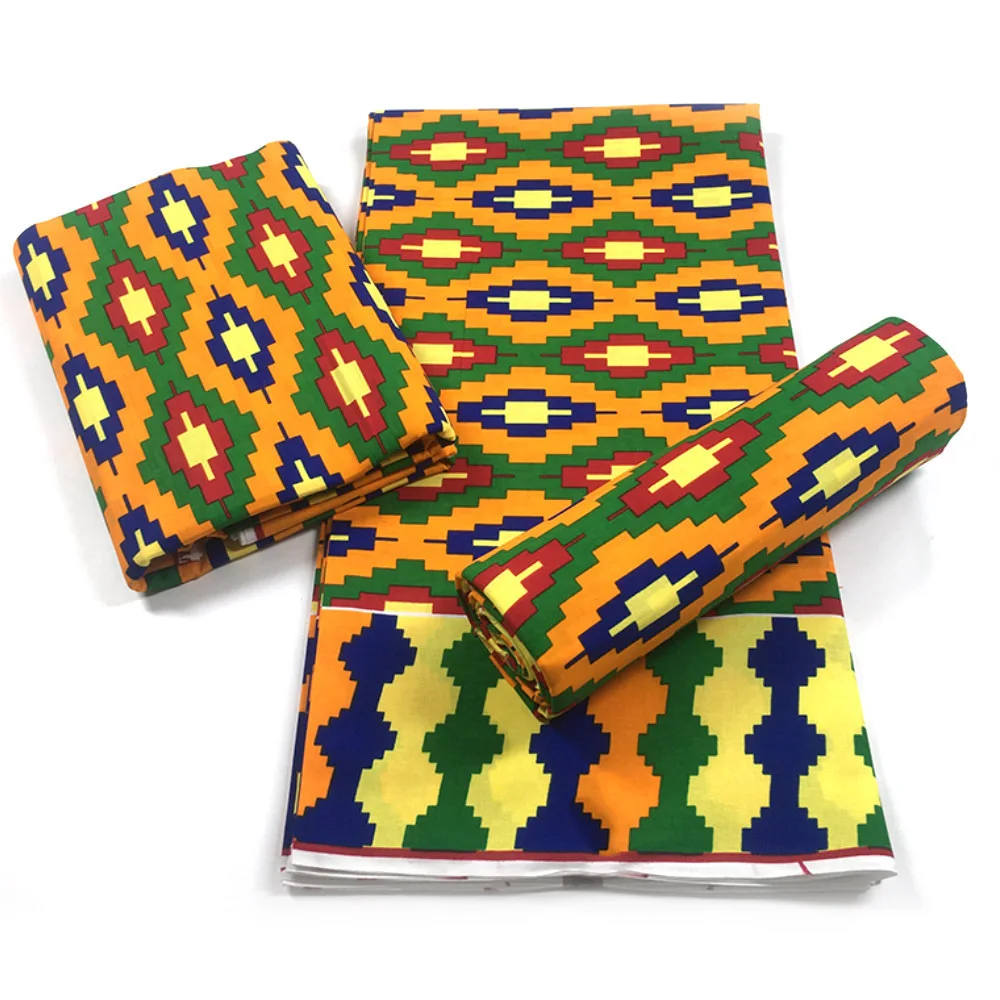 Hot Selling Kente Design Wax Printing 100 Cotton African Print Fabric