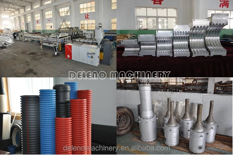 PE Double Wall Corrugated Pipe Production Line 400mm DWC Pipe Machine ...