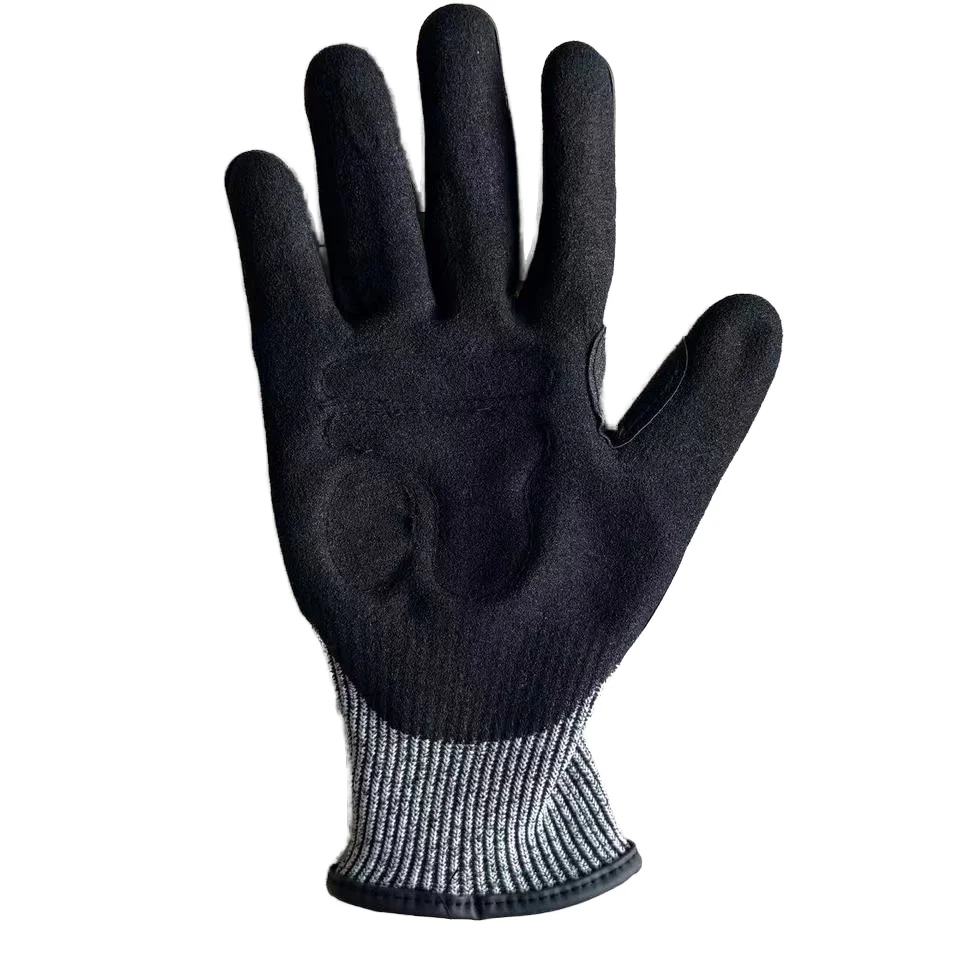 Oilfield Mining Safety Gloves Level 5 Anti-Shock Vibration Cut ...