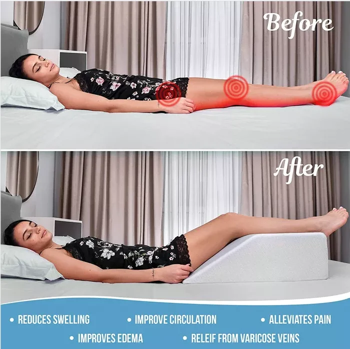 Leg Elevation Anti-decubitus White Hospital Triangular Gel Curve ...