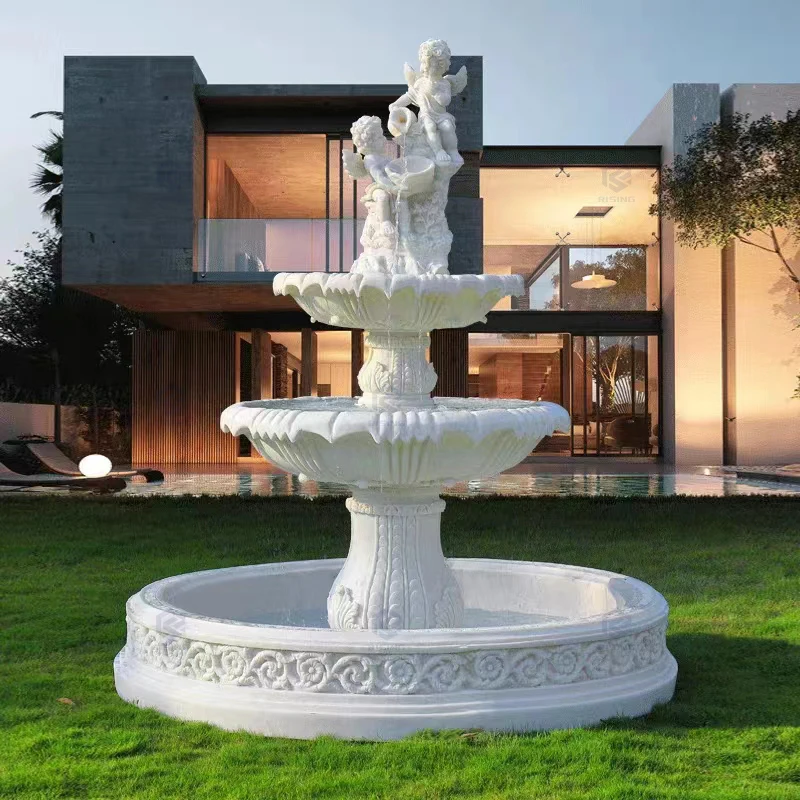 Rising Custom Marble Stone Fountains - Durable & Artistic