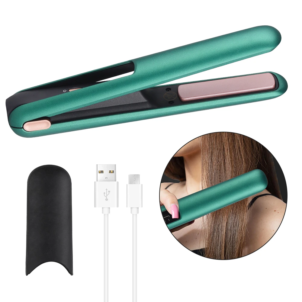 Portable Usb Hair Flat Iron Traveling Flat Iron Mini Hair Straighteners ...