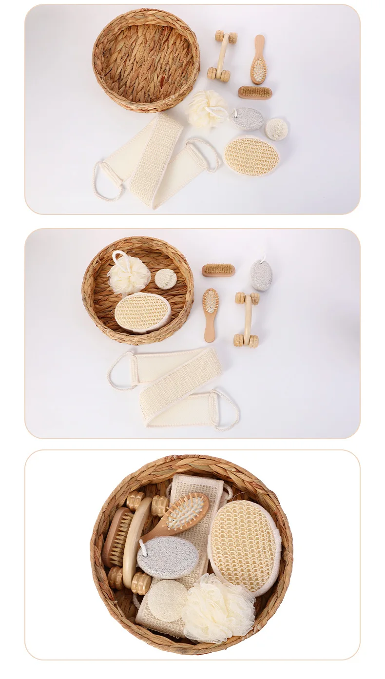 Vegan Bathing Set Includes Washing and Body Cleaning Tools Comes in ...