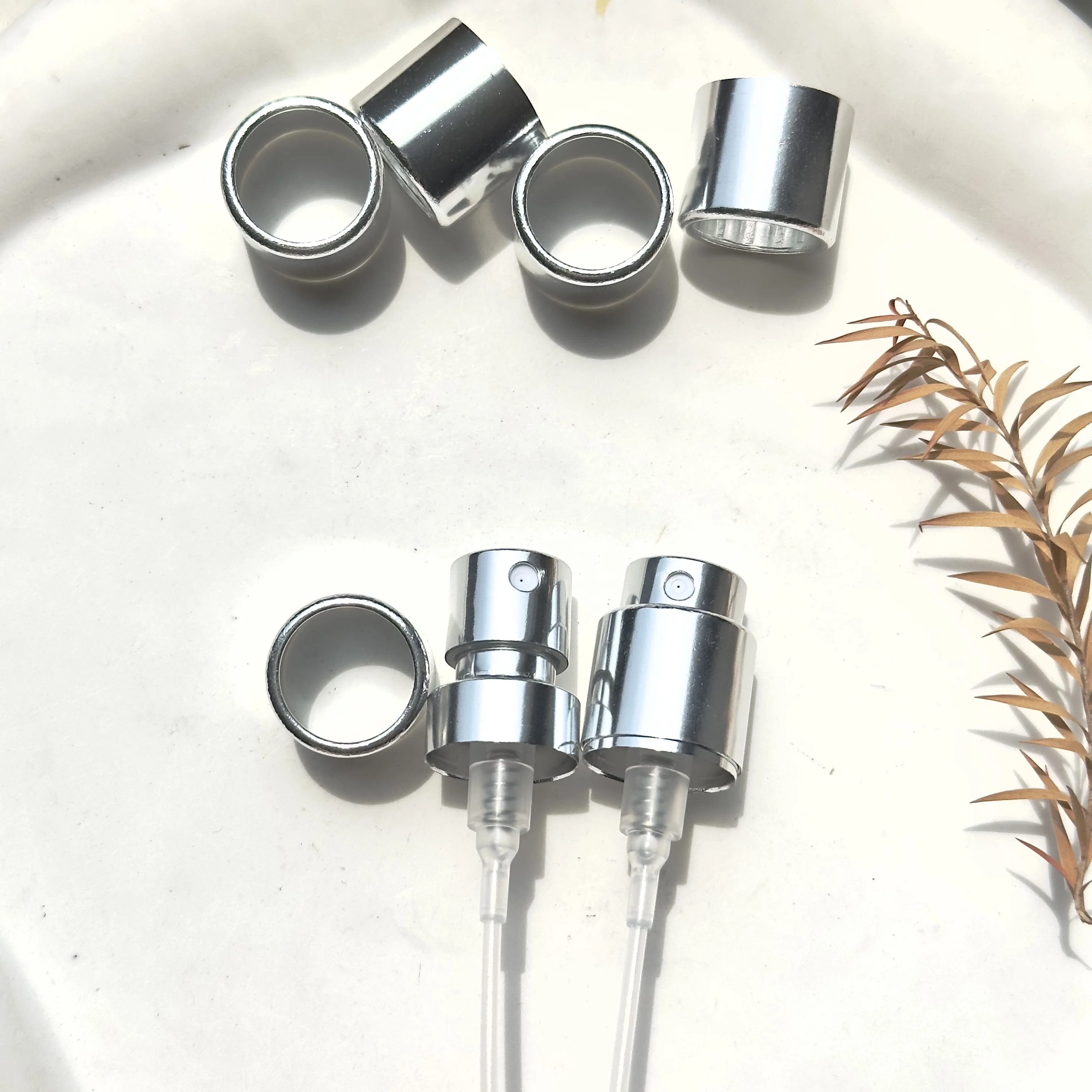Aluminum Fea 15 Perfume Sprayer Cap Collar Crimp Reusable Aluminum ...