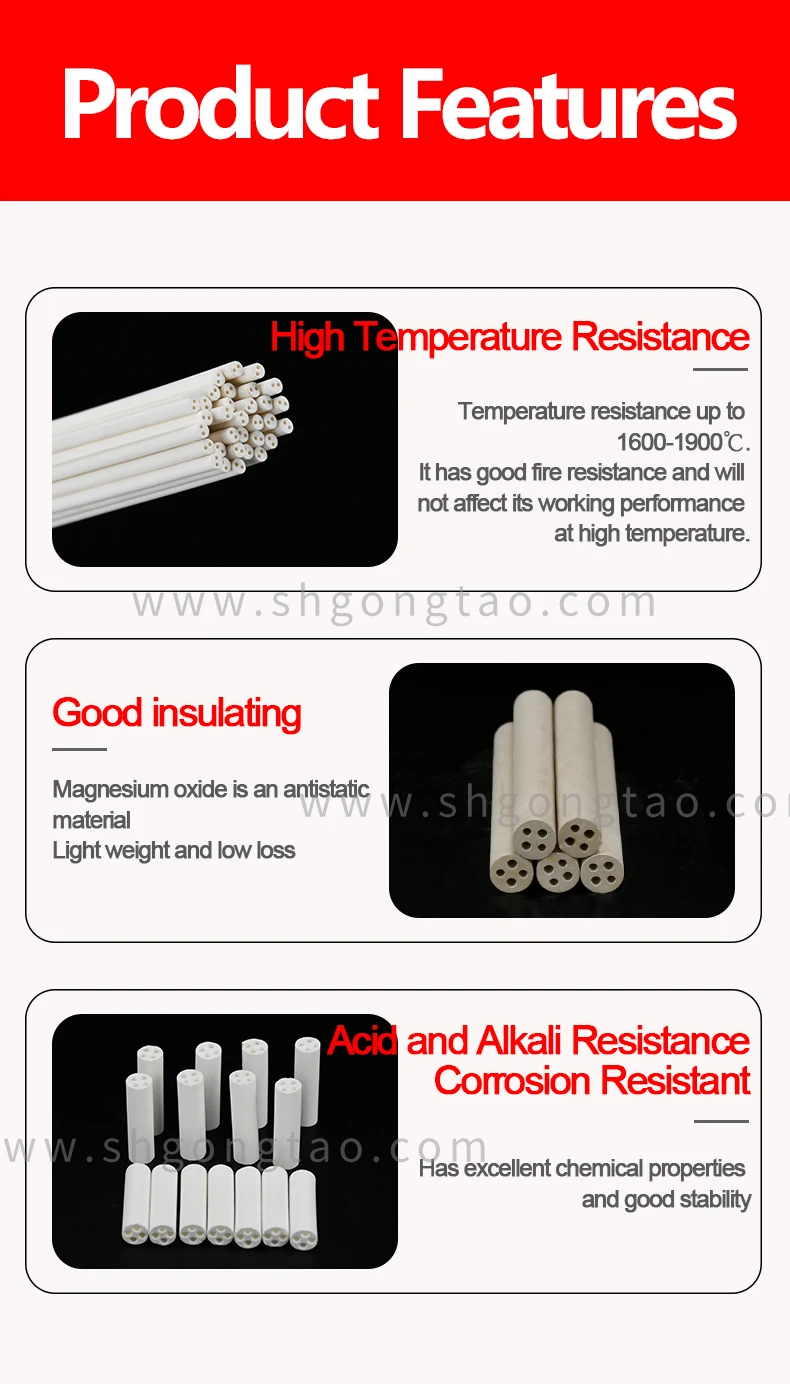 High Purity Magnesium Oxide Magnesia Tube (mgo Tube) - Buy Ceramic Tube ...