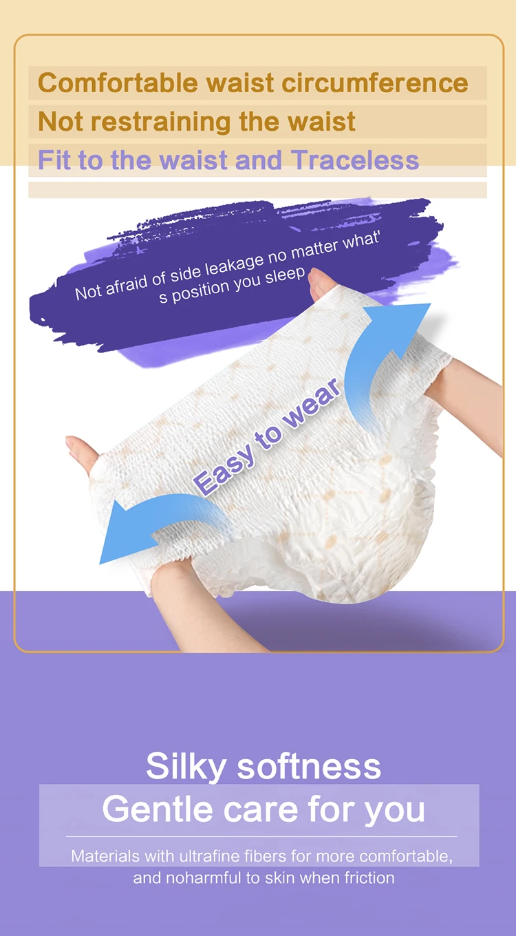 Lady Period Underwear Female Cotton Disposable Sanitary Napkins Pants ...