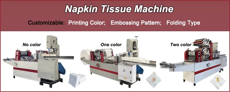 2 Color Printing Tissue Paper Napkin Cutting Machine Napkin Paper ...