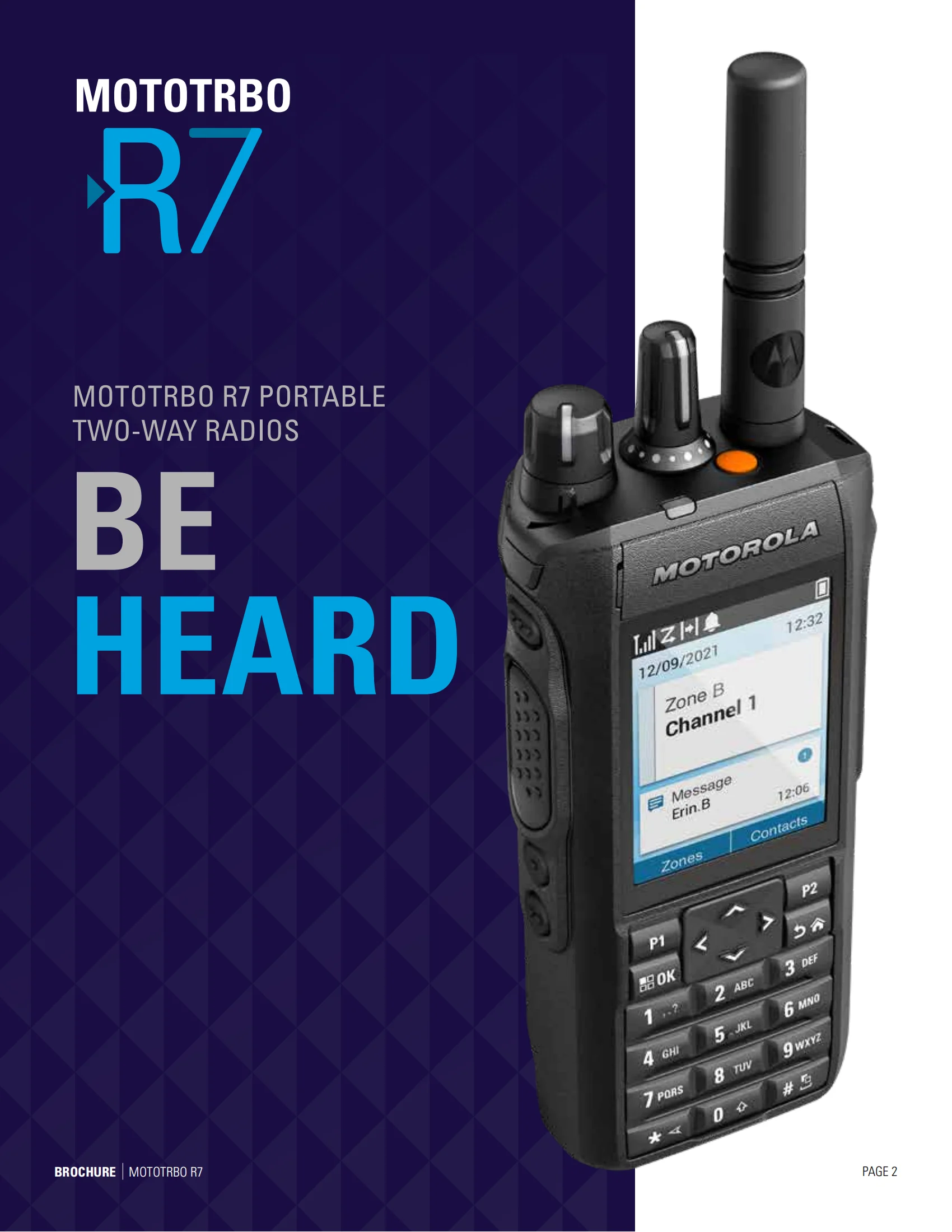 Mototrbo R7a Digital Portable Two-way Radio Explosion-proof Uhf Vhf Business Office Hand-held ...