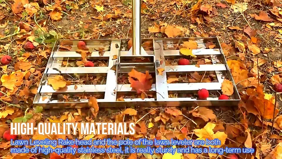 Lawn Leveling Rake for Landscape Leveling or Sod Prepping Carbon Steel ...