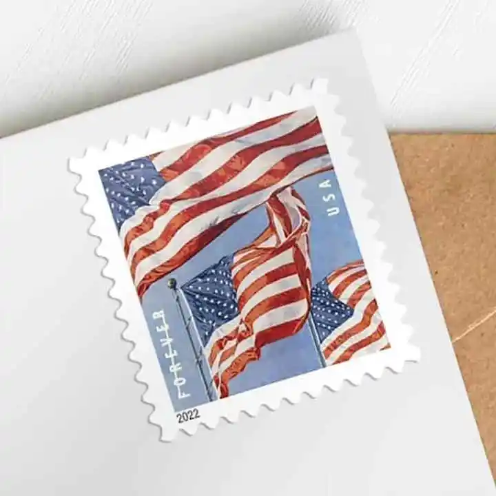 Usa Flag Logo Forever Postage Stamps Celebrate National Day And Mailing ...