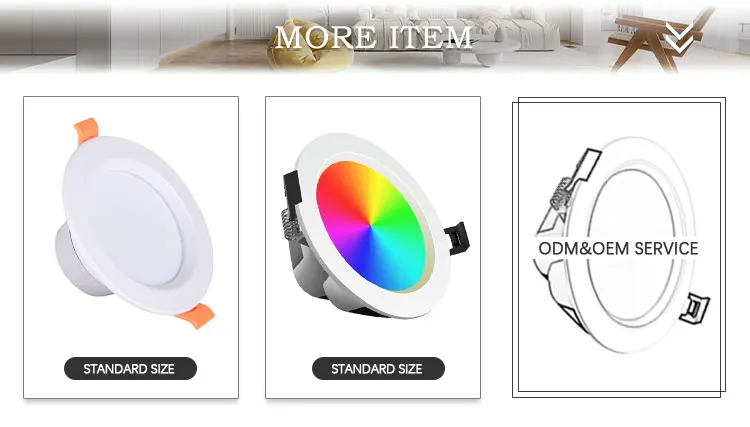 Smart Downlight Wifi 10W - Tuya RGB with Google Home Alexa Control