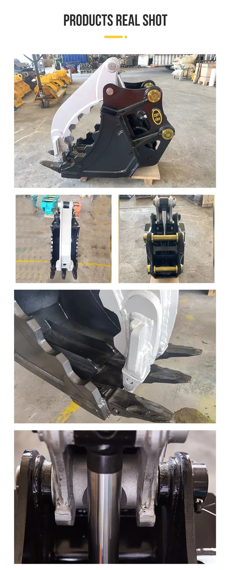 Excavator Clamp Bucket Grapple - 4 Ton to 25 Ton Capacity