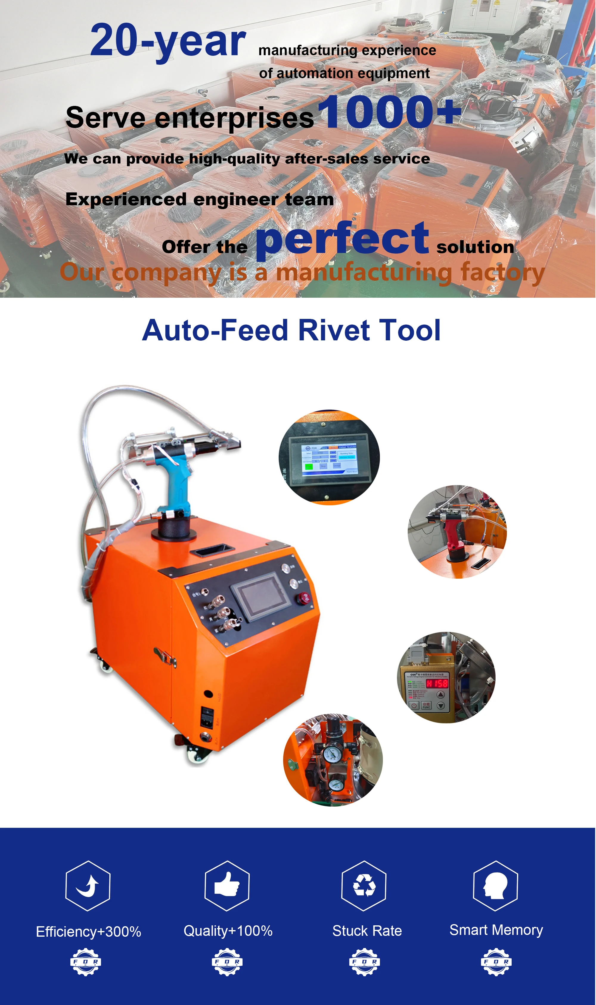 3.2mm Blind Rivet Tool Dual Headed Aluminium Rivet Gun Automatic ...