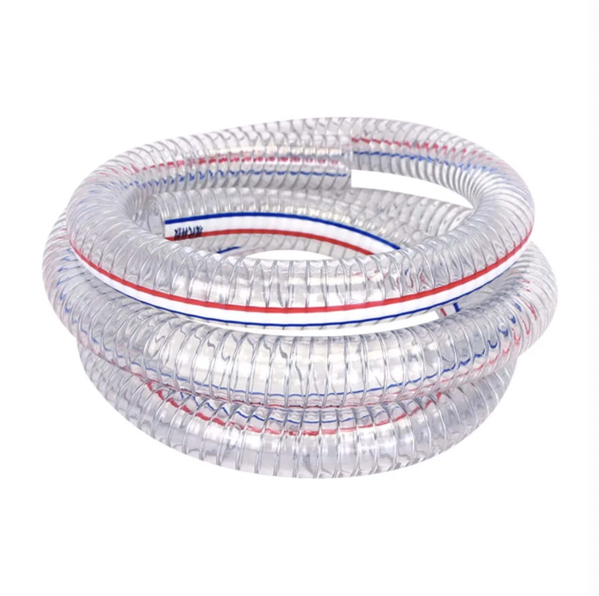 PVC Flexible Spring Spiral Hose Transparent Water-absorbing Hose ...