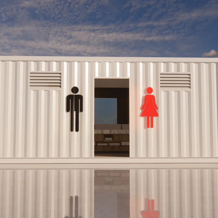Mobile Prefab Modular Container Toilet Portable Restroom Shipping ...