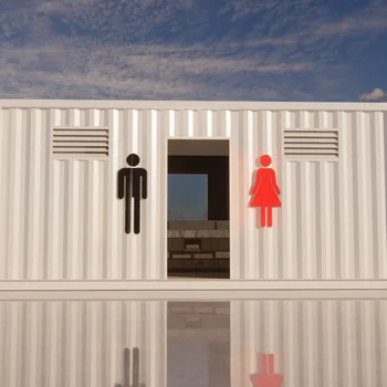 Mobile Prefab Modular Container Toilet Portable Restroom Shipping ...