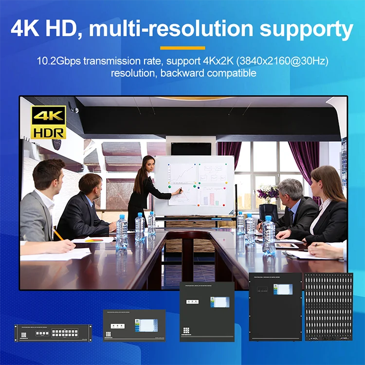 Seamless Video Switching with CCTV Matrix 8x8/16x16/32x32/72x72