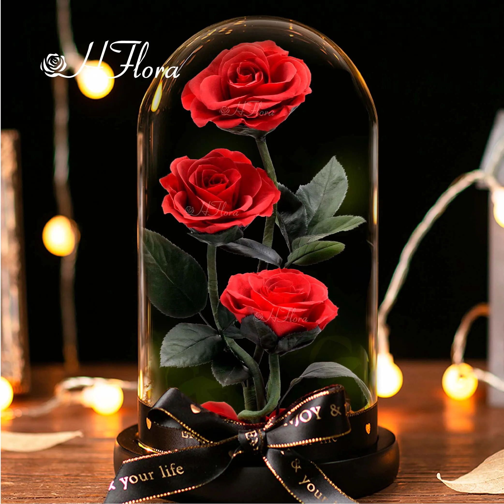Glass Rose Preserved Rose 50 Colors Forever Stabilized Eternal Roses In ...