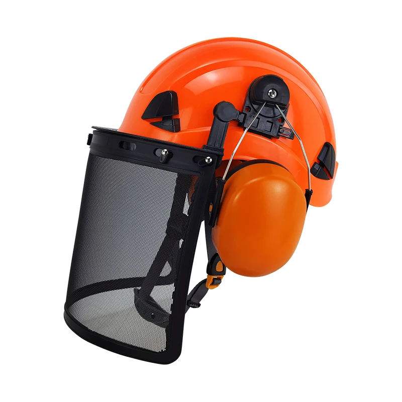 Forestry Chainsaw Helmets Industrial Safety Helmet Hard Hat En397 - Buy ...