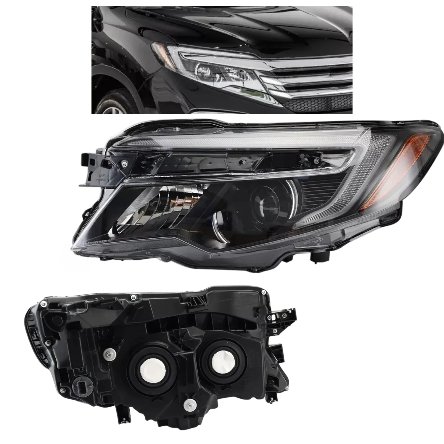 Pilot Usa Type 7 Pin 2016-2020 Headlamp Car Front Lamps Headlight ...