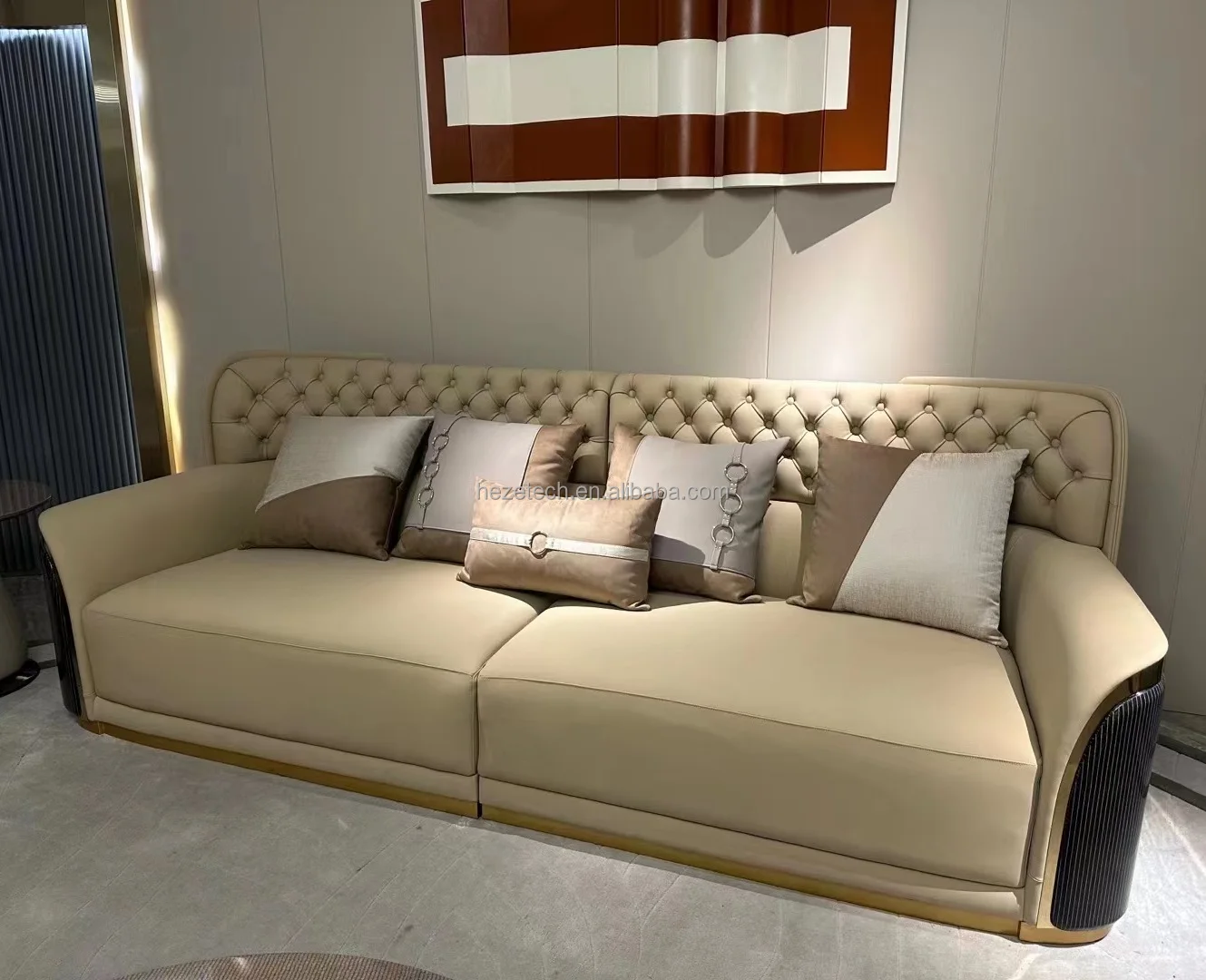 Luxury Classic 3 Seater Hotel Lobby Sofa Set Living Room New Design ...