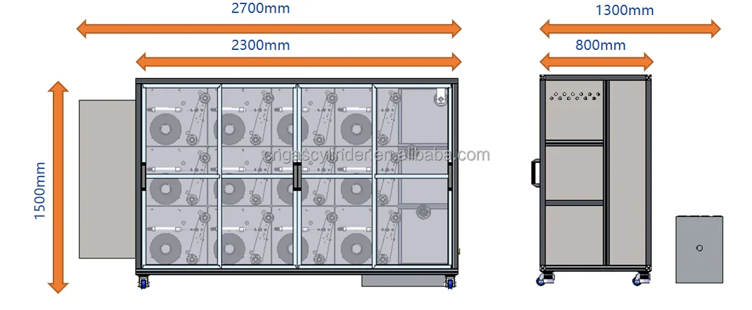 Composite Cylinder Filament Winding Machine with Carbon Fiber