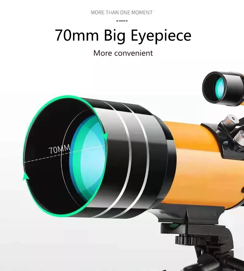 Professional Astronomical Telescope - 70MM Eyepiece, 150times Zoom