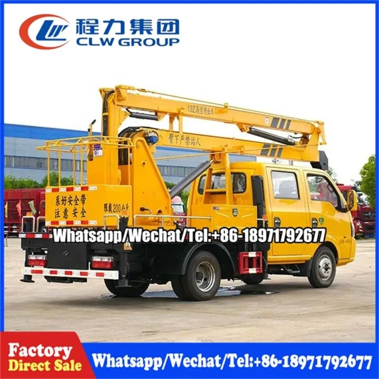 Telescoping High Altitude Lifting Truck Mounted Manlift Aerial Working ...
