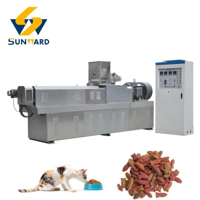 400-600kg/h Dry Dog Cat Food Making Machine Pet Food Production Line ...