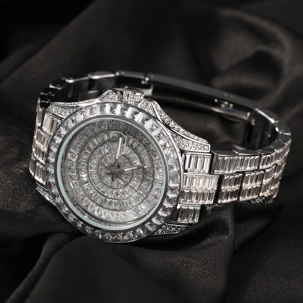 Iced Out Square CZ Bling Rapper Watches - Luxury & Style