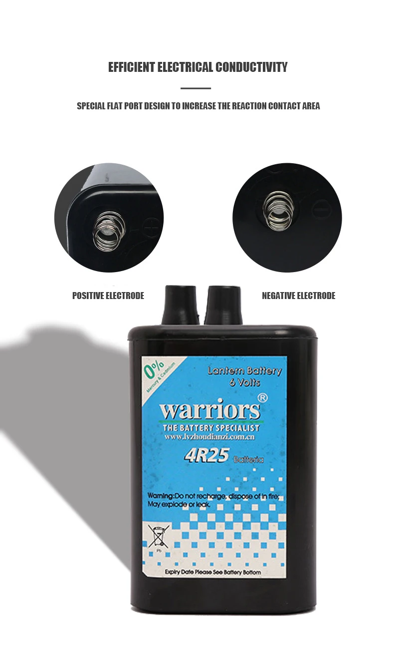 Kenstar 4r25 6v Heavy Duty Battery for Barricade Lights