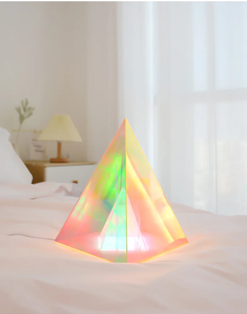 Modern Bedroom Decorated Rainbow Colorful Acrylic 3d Infinity Cube Lamp ...