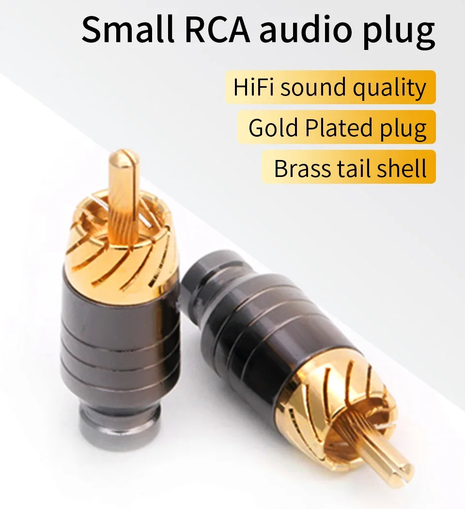 Luxury Soldering RCA Plug Jack Connector Speaker Audio Output/Input ...