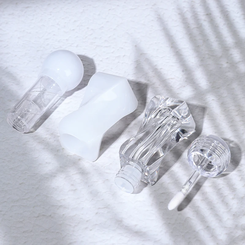 CY836 Liquid Lipstick Packaging Irregular Shaped Empty Clear Lip Gloss ...