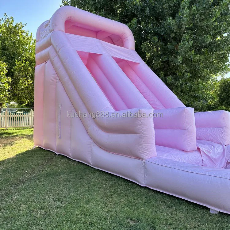 Giant 26ft Pink Inflatable Water Slide for Adults & Kids, Customizable ODM