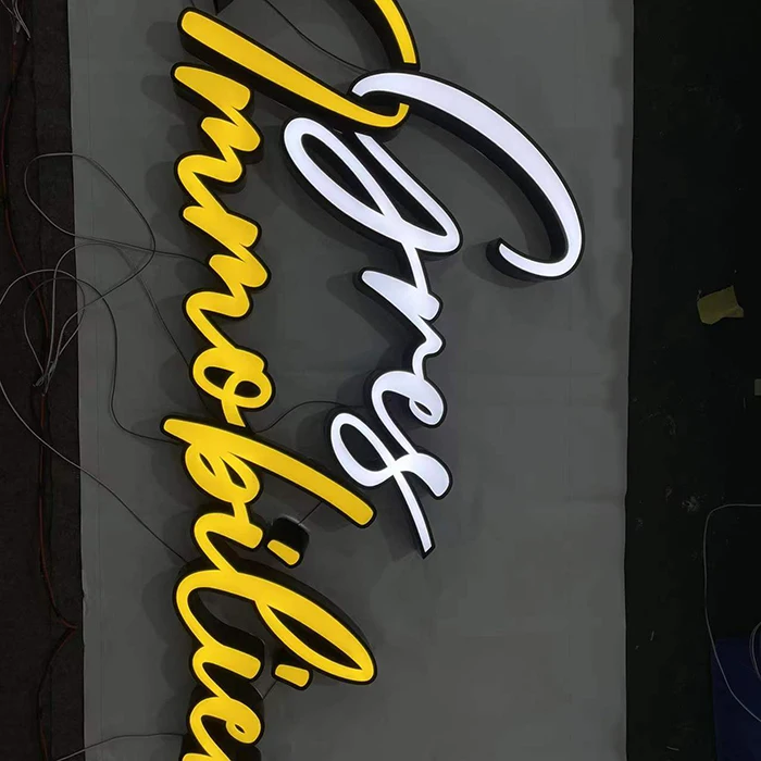 Business Logo 3d Led Outdoor Acrylic Sign Waterproof Painting Letter ...