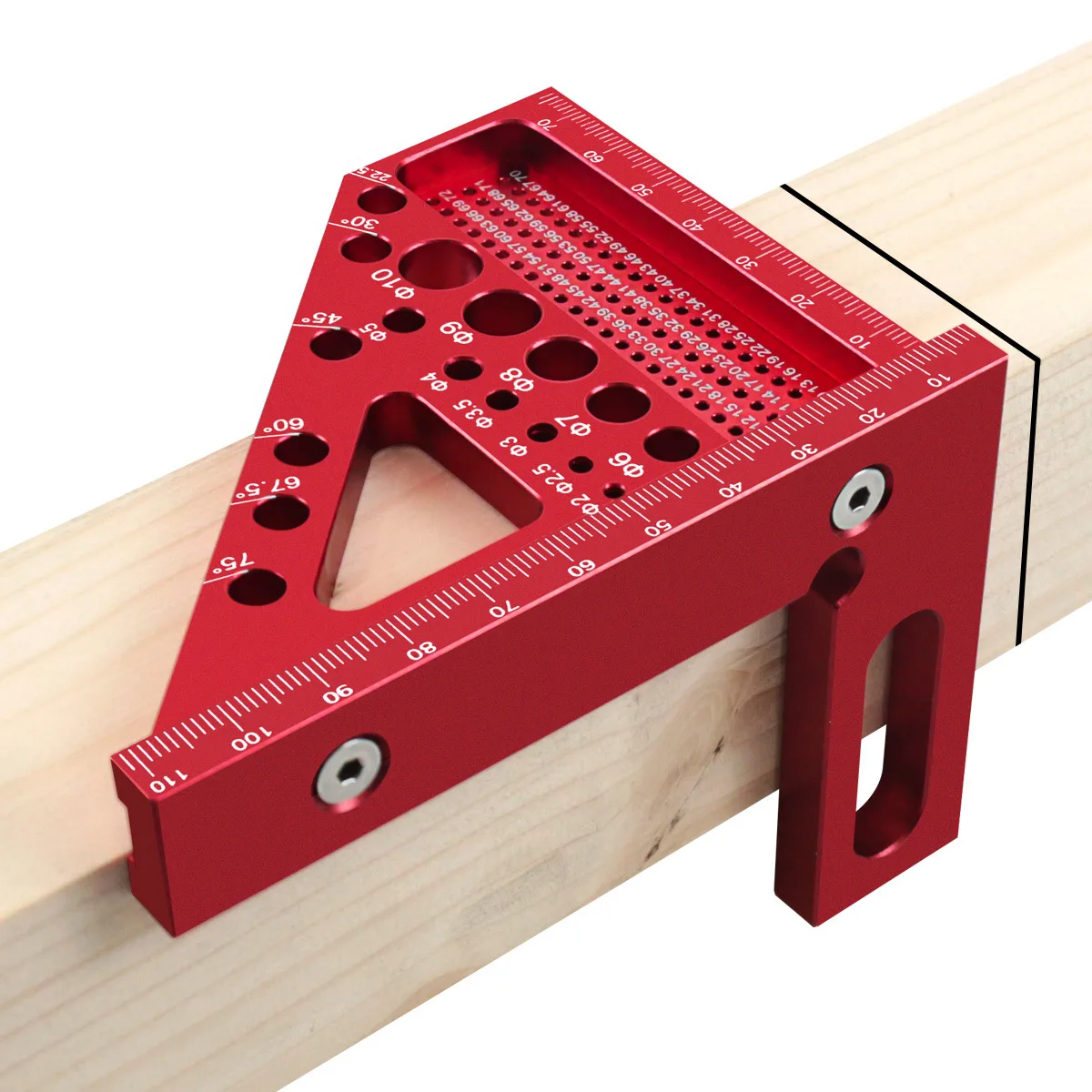 Multifunctional Aluminum Alloy Right Angle Ruler for Woodworking