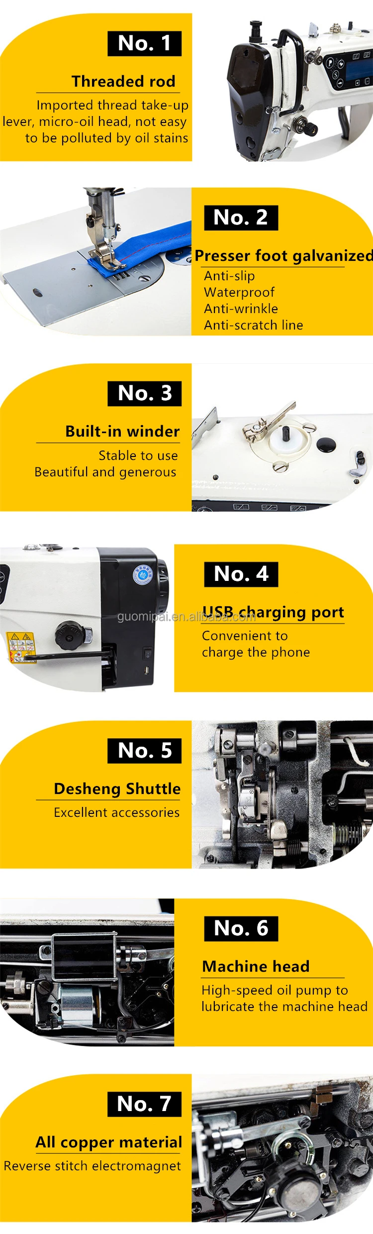 Single Needle Sewing Machine - Industrial & Easy to Operate