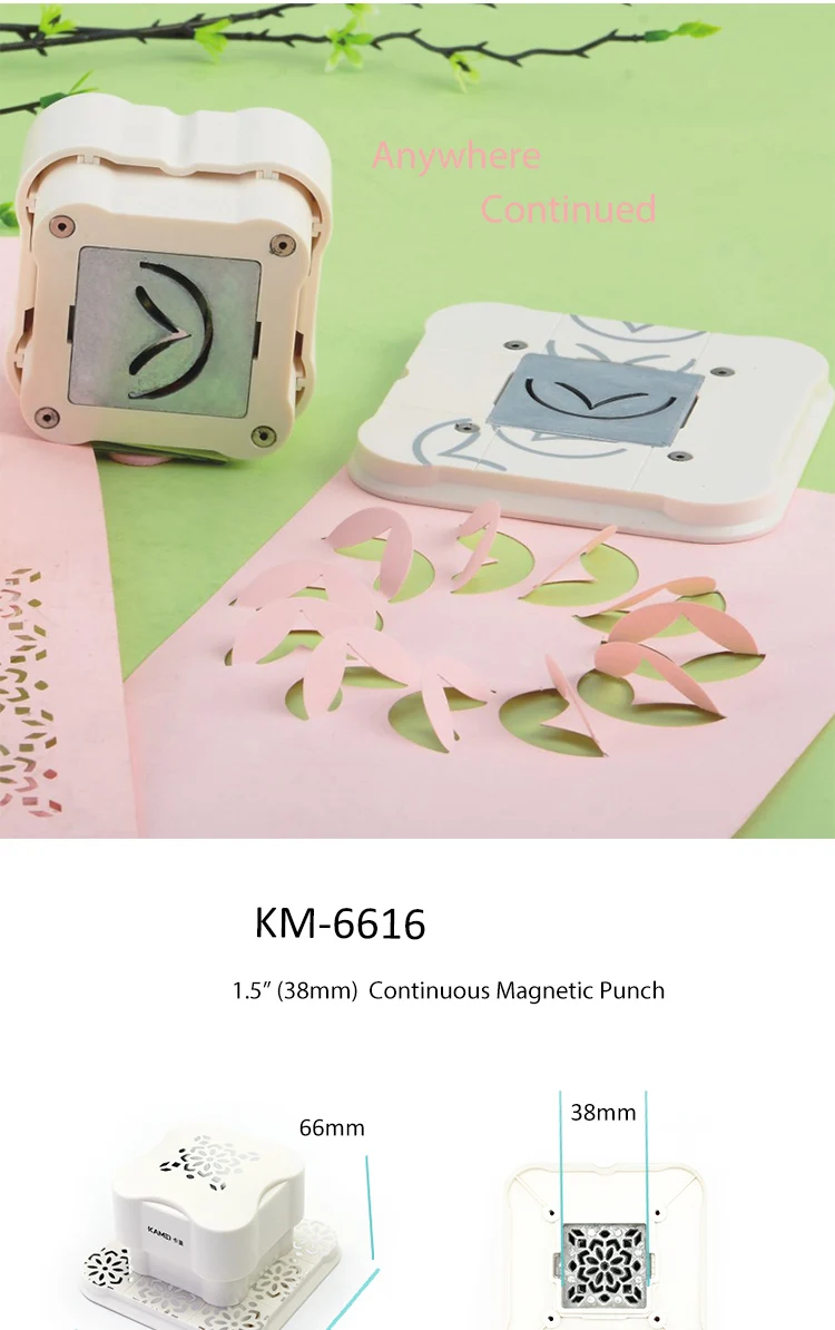 Anywhere Punch KM-6616: Craft Hole Punch for DIY Projects & Office Use ...