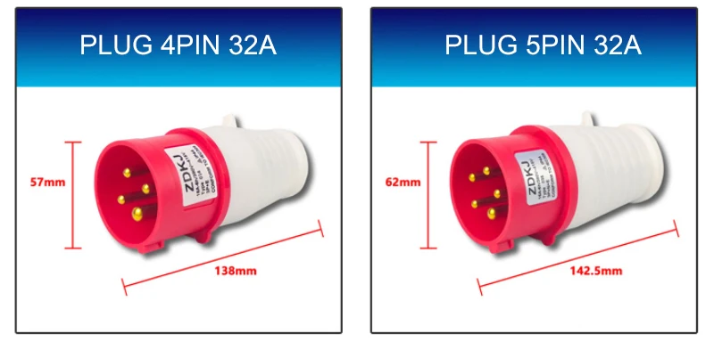 IMPA 792701~792719 Watertight CEE Form Plugs Male AC220V AC380V