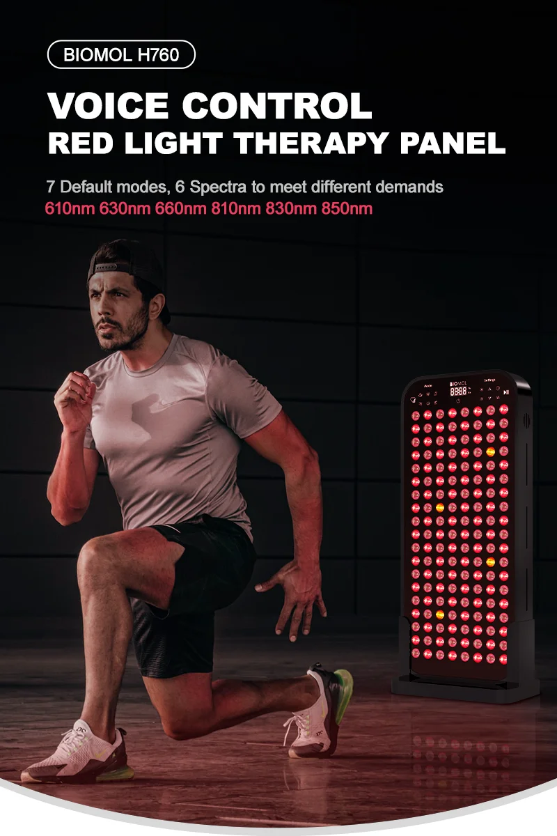US Shipping Free H760 6 Bands Voice Control Red Light Therapy Led Red ...