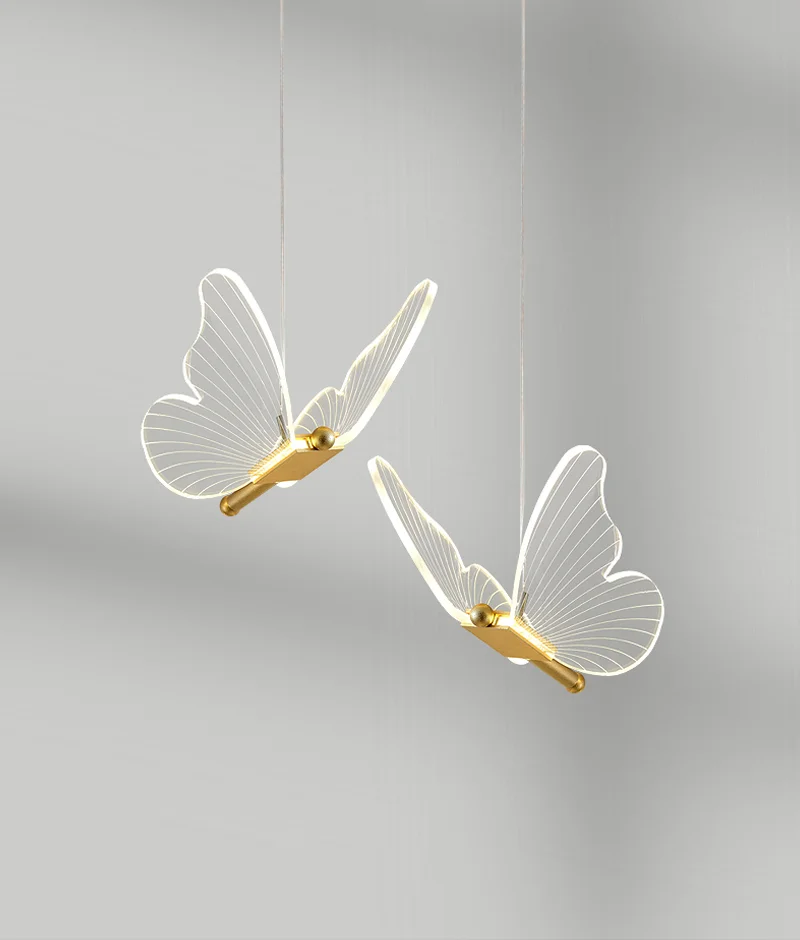 LED Butterfly Pendant Lights - Modern Indoor Lighting