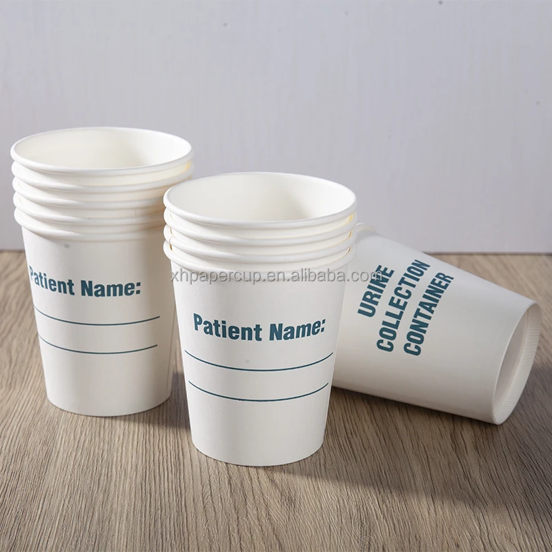 8 Oz Health Paper Urine Cups Hospital Cups With Lids For Medication ...
