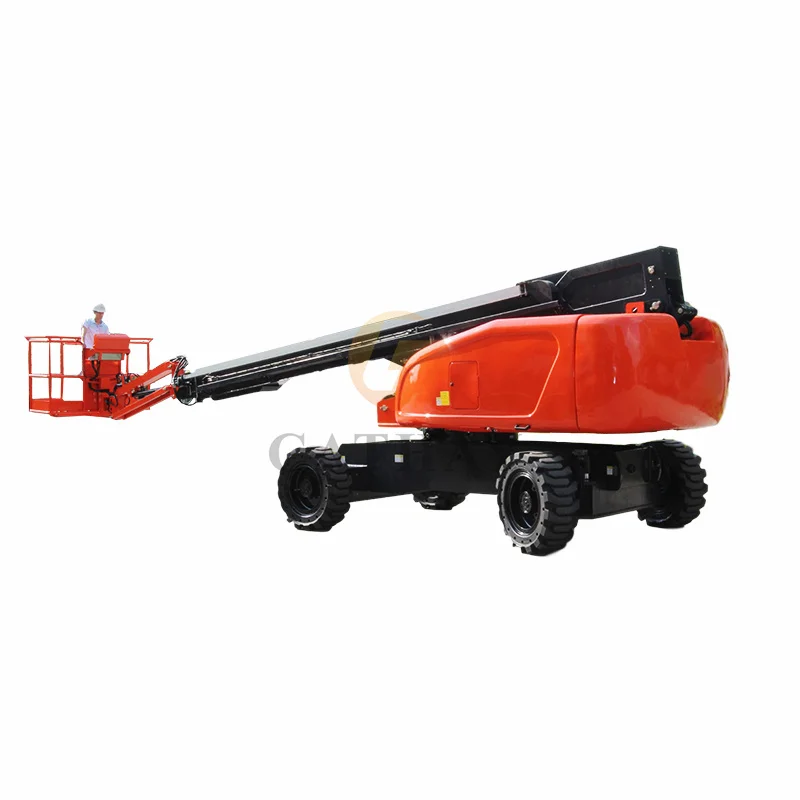 16~32m CE ISO hydraulic industrial genie aerial machine telescopic boom ...