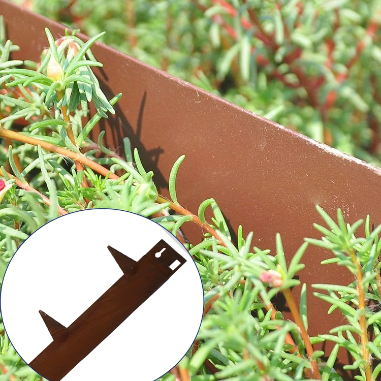 Rusty Garden Edge Circle Powder Coated Colorful Metal Garden ...