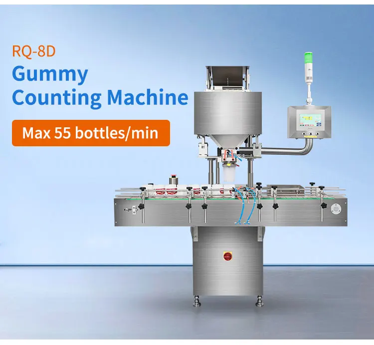 8 Lane Counting Chewing Gum Packaging Machine 8 Channel Chewing Gum ...
