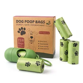 Custom Print Logo Pet Poop Waste Disposal Bag Eco-friendly Cornstarch ...