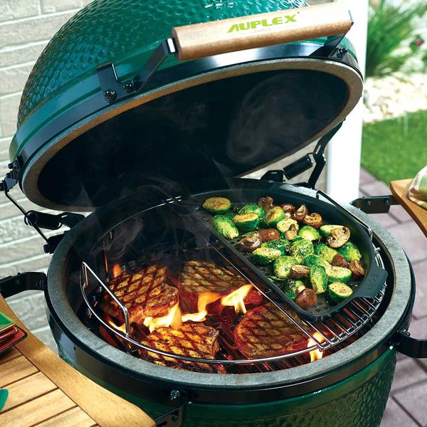 Auplex Tabletop 13-inch Outdoor Garden Ceramic Barbecue Charcoal Mini ...