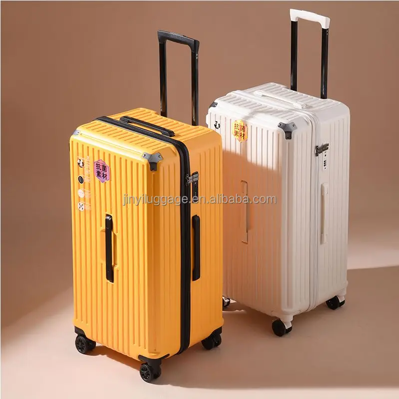 Stylish Pc Travel Luggage Bags Suitcase Luxury Iron Trolley Hard ...