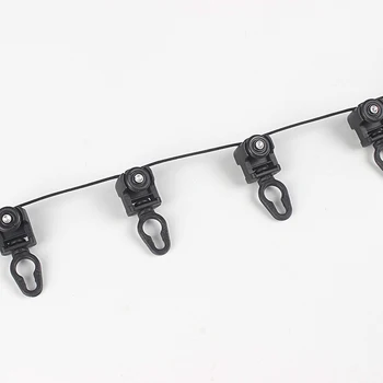 Black White Mini Size Normal Size S-fold Curtain Rail Track Runner ...